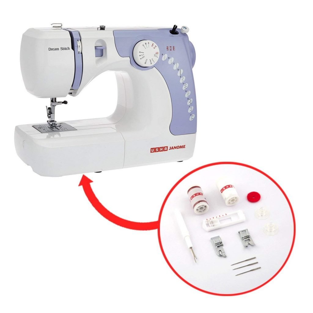 Usha Janome Dream Stitch Automatic Zig Zag Electric Sewing Machine ...